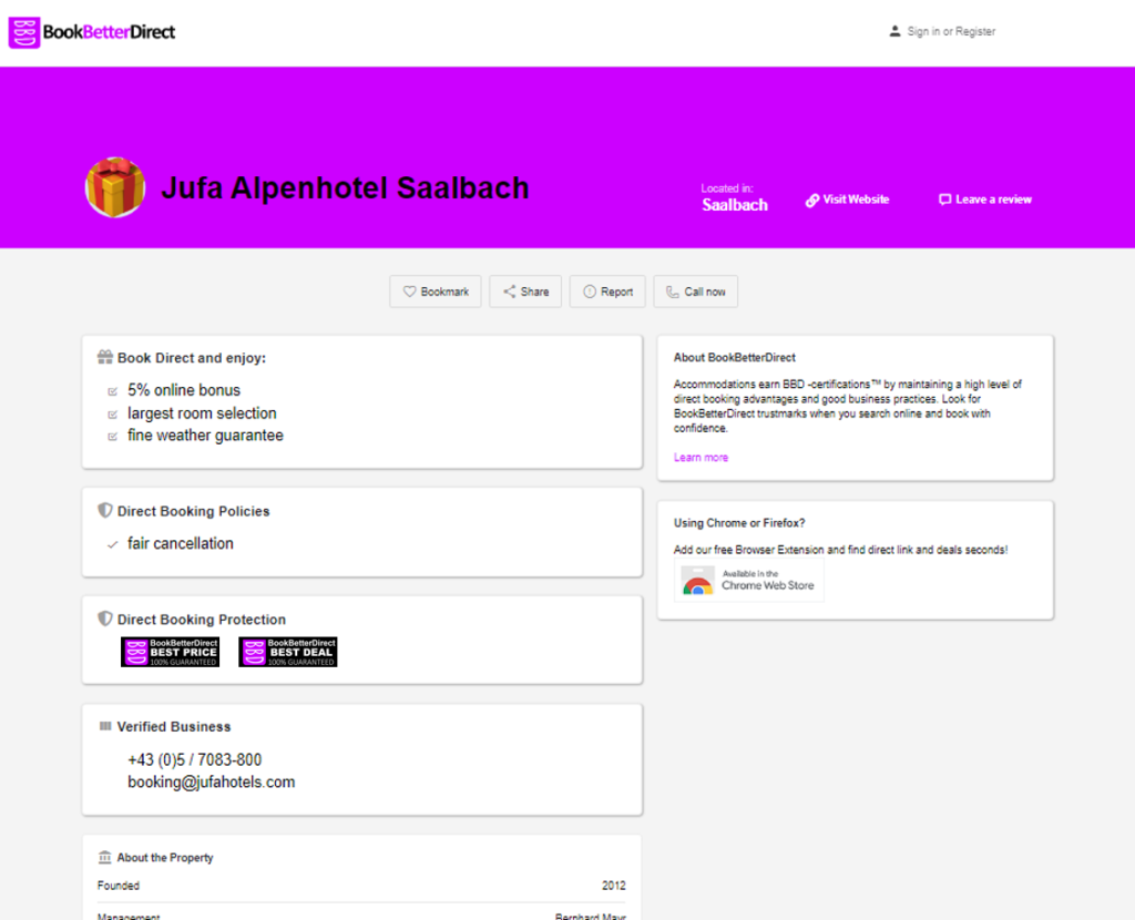 Book Better Direct for Accommodations - Book Better Direct